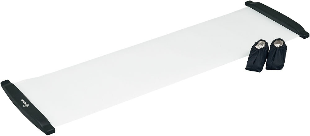 商品本体サイズ：幅57.5×長さ184cm(滑走面:幅50×長さ170cm)商品重量：1.8kgスライド面170cmのレギュラーモデル。下半身、体幹、バランス能力を効果的に鍛えることができます。表面/PP、裏面/PVC、両側ストッパー/PP...