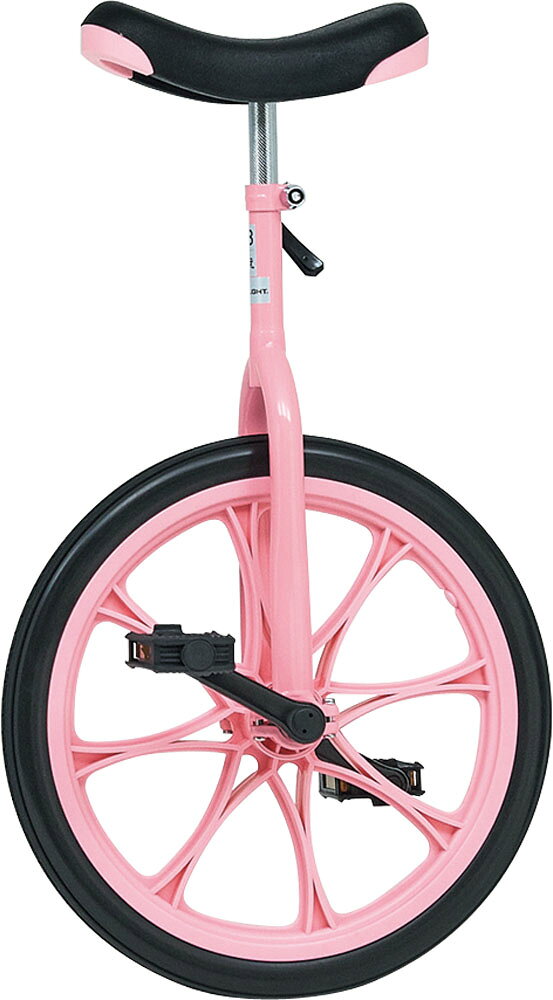 商品本体サイズ：サドル高さ71〜81cm商品重量：4.8kg教材向きノーパンクタイヤ一輪車。フレーム/スチール、ホイール/ポリプロピレン、タイヤ/ポリウレタン(ナイロンワイヤー入り)、サドル/ポリウレタン・スチール青・ピンクの2色からお選び...