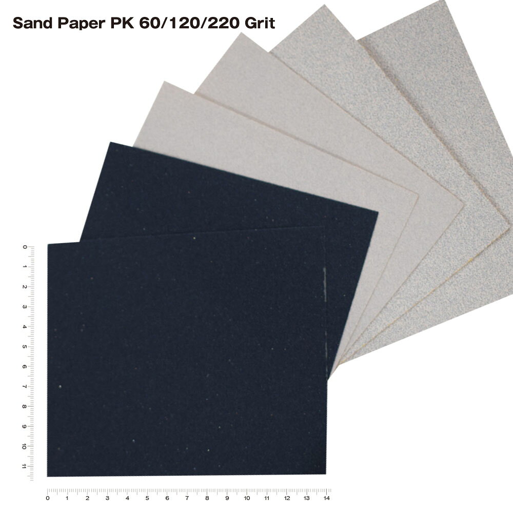 【 PHIX DOCTOR SANDPAPER 6 PACKS】■ 仕様・オリジナルサンドペーパー6枚セット・紙ヤスリ60番×2枚・紙ヤスリ120番×2枚・耐水ペーパー220番×2枚サイズ（すべて）：約 110mm×140mm＊商品のデザイ...