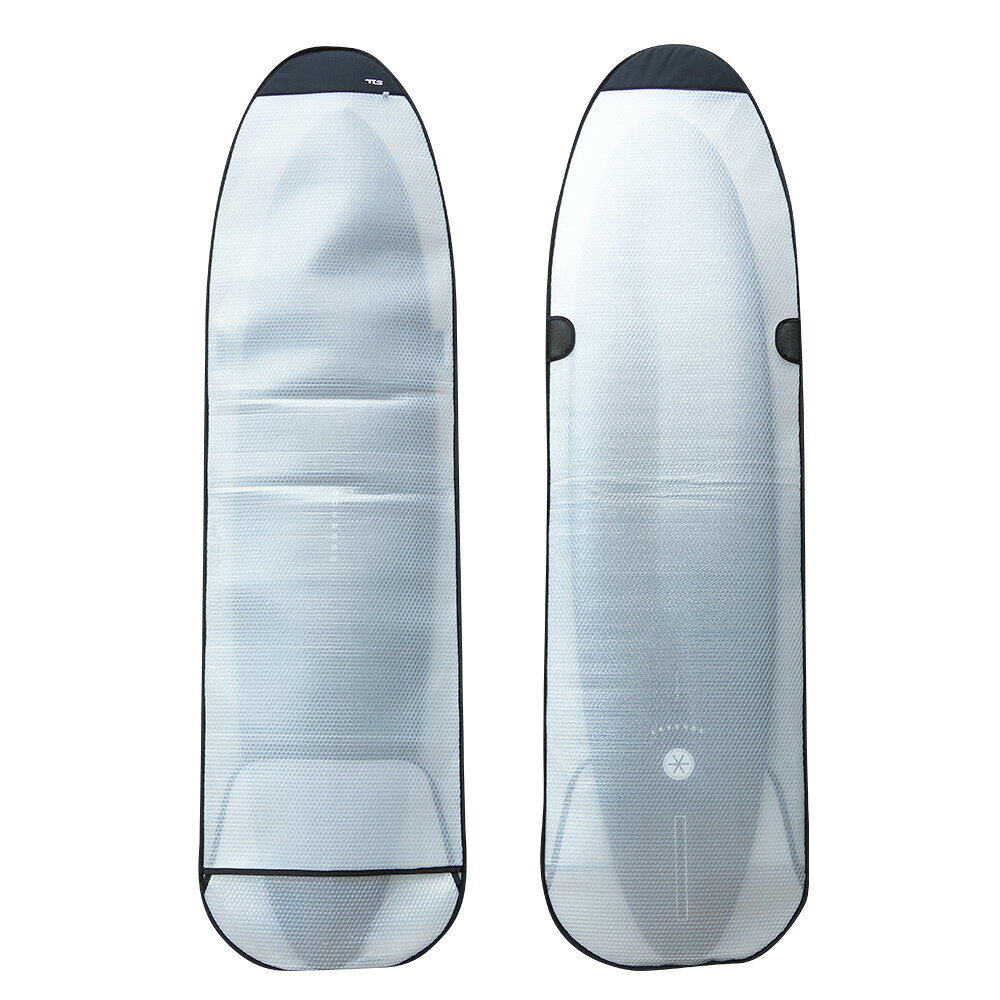 【 TLS AIR BUBBLE CASE SHORT｜インナーケース 】■ 仕様・ベンチレーションシステム仕様（通気孔口を設置）・2層のエアーパッキン構造によりサーフボードを守る・「硬め・厚め・強め」のバブルシート採用・ノーズは厚手生地仕...