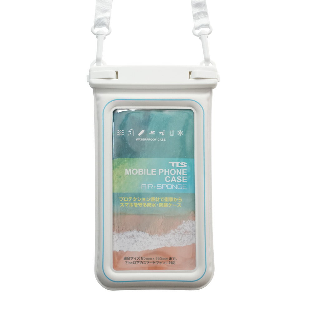【 TLS MOBILE PHONE CASE AIR + SPONGE ｜防水スマートフォンケース 】プロテクション素材で衝撃からスマホを守る防水・防塵ケース。■ 仕様収納可能スマートフォンサイズ：約85×165mmまで＊約7inch以下...