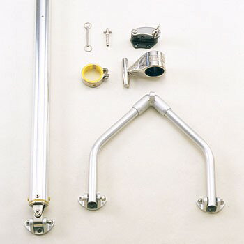 ■材質：SUS 316 ロストワックス■対応ボルト：M6●手すり金具やス夕ンレールなど、パイプにパイプを固定する際に使用します。●2個以上連結してお好みの角度に固定できます。●φ32パイプへ取り付け時はゴムを外して下さい。●ボルトナットは添...