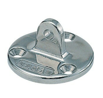 ■取付ビス、穴径：8.2φ■アイプレート厚み：8mm■ベース外径：65φ■ベース取付ビス径：M6皿×3■材質：ステンレス製(SUS316)●画像はイメージとなります。