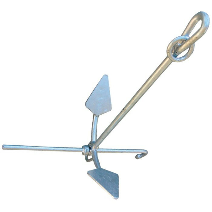 ■重量：1.3kg■長さ：435mm■材質：亜鉛●岩場などで、小型のボートをアンカリングするのに最適です。●回収の際にアンカーが噛みこんだ場合は、強く引っ張れば爪が伸びて外れます。