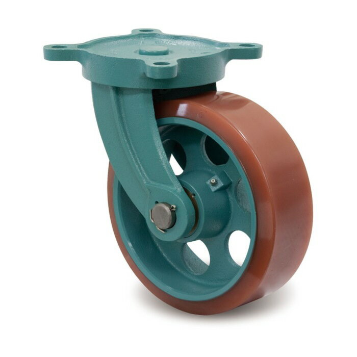 ■金具付高さ(H)：170■取付ピッチ(P1×P2)：116×116■取付座(F1×F2)：144×144■取付穴径(S)：14　■シャフト径(d)：20※タイヤは含まれておりません。岡本工機キャスター用自在金具 MG-O 130×50 ボ...