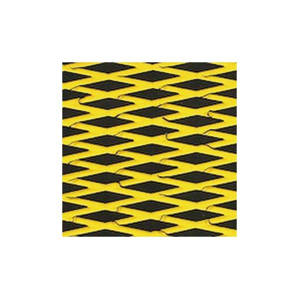 HYDRO-TURF ハイドロターフ ツートン汎用トラクションマット（テープ付き） カットダイヤ BLACK/YELLOW デッキマット 水上バイク ジェットスキー