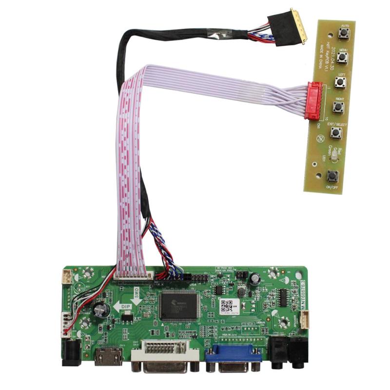 VSDISPLAY HDMI DVI VGA 映像 液晶制御基板 対応 7インチから28インチ LVDSインタフェース 液晶パネルHDMI VGA DVI信号映像; スピーカー支持4ピン 2.0コネクタ対応7型から19型小型液晶パネル12V...