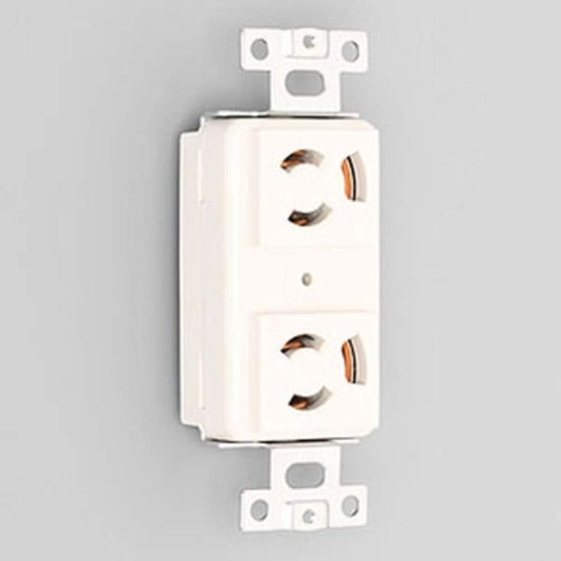 アメリカン電機 抜止複式横型埋込コンセント 白 接地形2P125V抜止形 7110GHDZ適用製品:プラグ(7112GN、7112GR-New、7112GNXL)適用製品:プレート(1101N、1101A)備考:複式横型アンペア数:15A定...