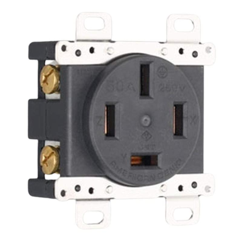 アメリカン電機 平刃形 埋込コンセント 黒 接地形3P250V適用製品:プラグ(R542、9522EL)適用製品:プレート(541N、541N-200、541S、541A)定格:接地形3P 250V 平刃形アンペア数:50A