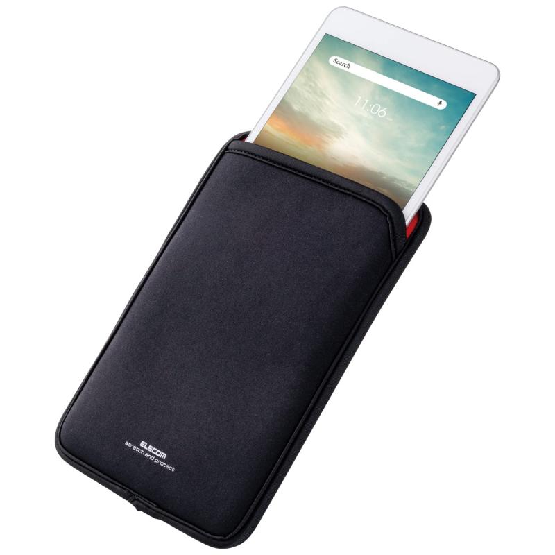 エレコム タブレット汎用ケース カバー スリップインケース 7～8.3インチ ブラック TB-08SNCBKタブレットを衝撃から保護する汎用ケースです。7~8.3インチのタブレットに対応しています。やわらかくクッション性の高いストレッチ素材...