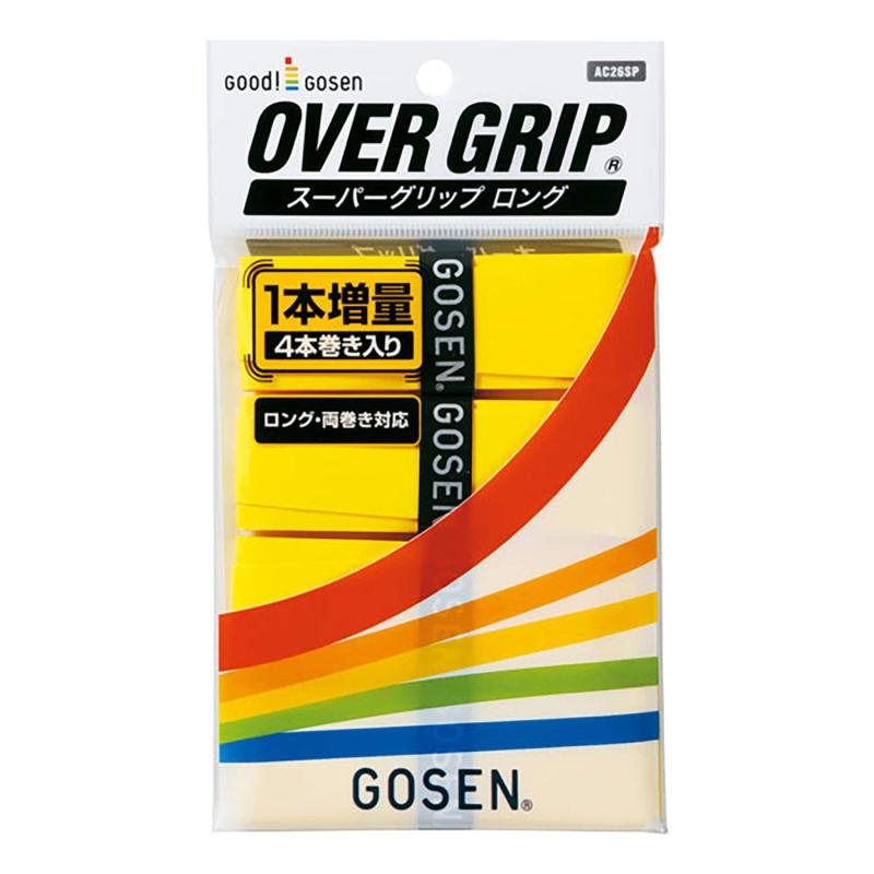 ゴーセン(GOSEN) テニス グリップテープ スーパーグリップロング 4本入り 【日本製】 AC26SPサイズ：1050mm×30mm×0.5mm素材：不織布、ポリウレタン樹脂
