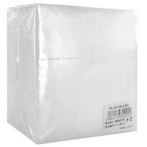 両面100枚（200枚収納）MAG-LABO不織布100P (200枚収納可) 100枚入り CD、DVDケース 両面不織布(白) ML-DVD-AB100PW