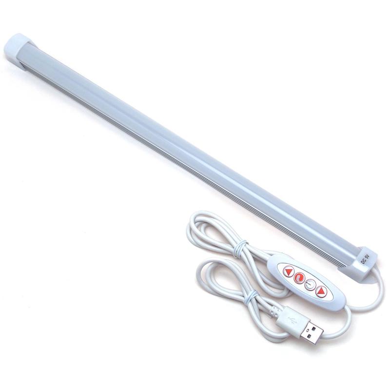 ルートアール 調光・調色 LED30灯USBバーライト コントロールスイッチ付き 電球色/昼光色 RL-BAR30DLCパソコンデスクの手元や棚下を広く明るく照らすことができるUSB電源（）のLEDライトです。温かみのある”電球色”とすっき...