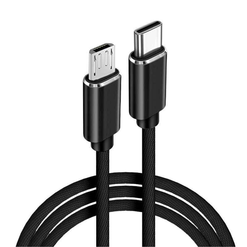 Type C Micro USB 変換ケーブル OTGケーブル タイプC マイクロ タイプB wuernine 充電 データ転送コード androidスマホ DAC などに用 1m [並行輸入品]充電＆データ同期】最大480Mbpsの高速デ...