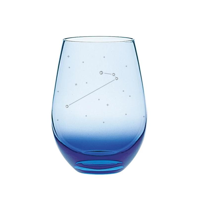 ラインストーンきらめく【12星座のタンブラーグラス・おひつじ座】グラスは3色から選べます (ブルー)サイズ：最大径8.1cm×高11cm容量：360ml重さ：約160gご自身の星座はもちろん、お誕生日プレゼントやペアセットで ご結婚のお祝い...