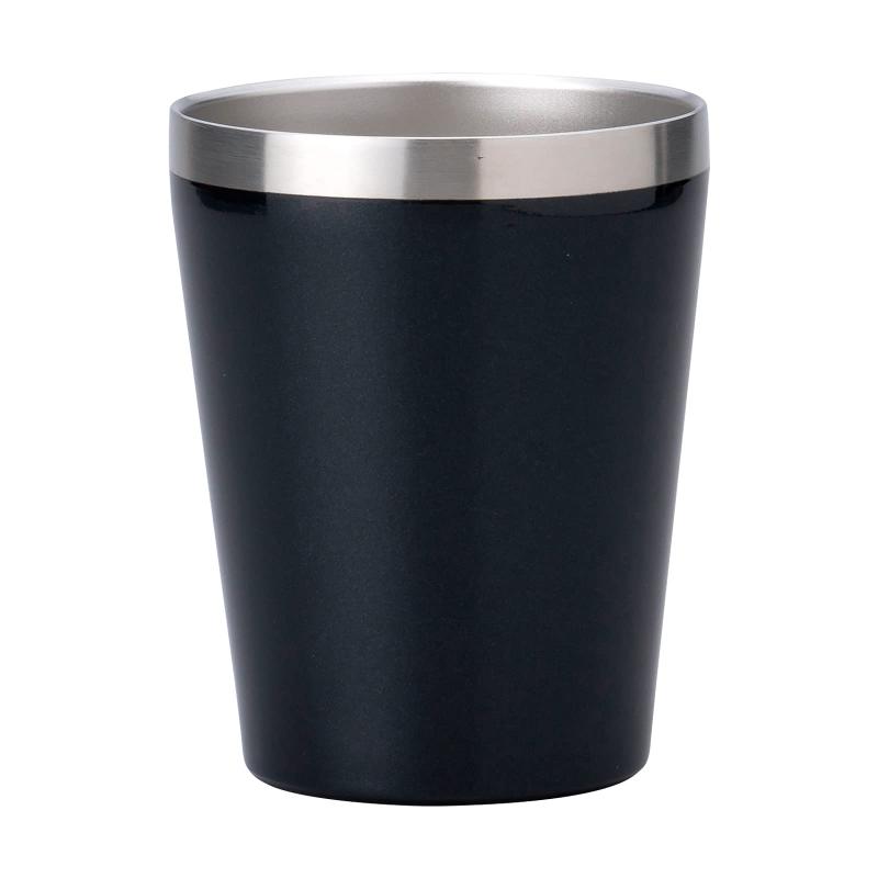 小倉陶器 真空断熱 ステンレスタンブラー 360ml 保温 保冷 二重構造 コンビニコーヒーカップ マグ (ブラック)サイズ：約φ8.5 H10.7