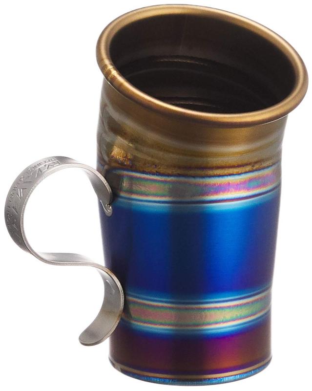 マーベリック(MAVERICK) チタン カップ 180ml インディゴ Indigo 日本製 食洗機対応 MVTC-INタイプ：Indigo インディゴサイズ：口径65mm×高さ120mm、容量約180ml重量 ： 110g材質：チタン日...