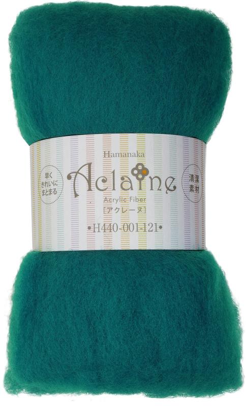 ハマナカ 羊毛フェルト アクリルファイバーアクレーヌ Col.121 グリーン 15g H440-001-121