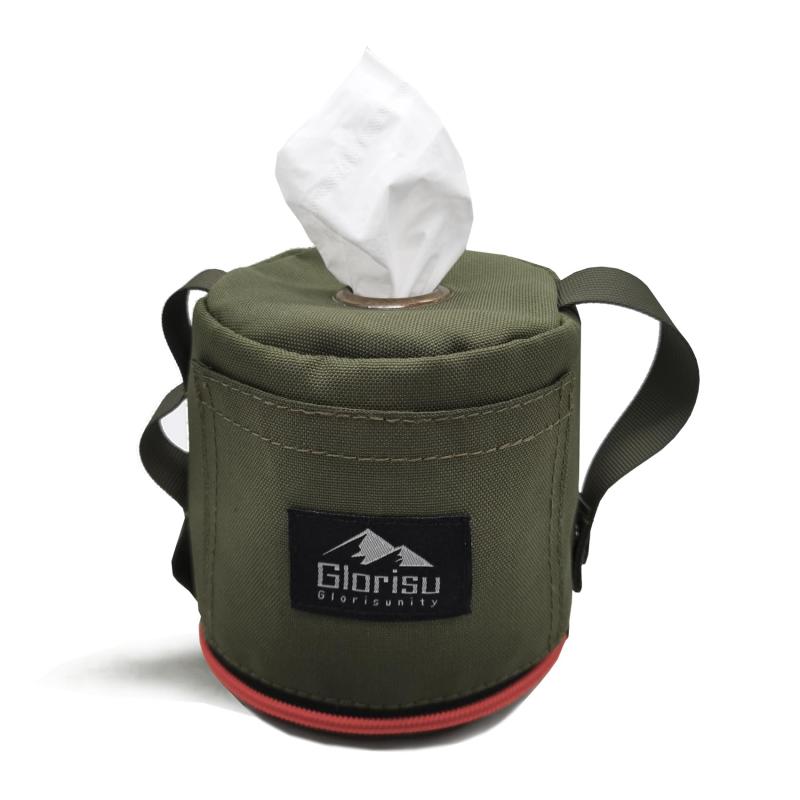 Glorisunity トイレットペーパーケース TOILET PAPER CASE バーベキュー 車中泊 登山用 釣り用品 ホルダー カバー ロールペーパーケース