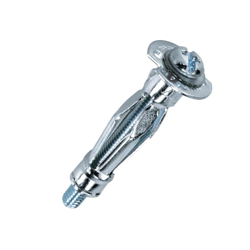 ジェフコム(Jefcom) ボードアンカー A-416PN新建材・石膏ボード・中空構造壁にあらゆる中空壁面への器具の取りつけに傘が開いてガッチリ固定合板壁面に通信器具、分電盤、スイッチ盤、棚受などの取りつけに適用板厚:10-16mm・ボルト...