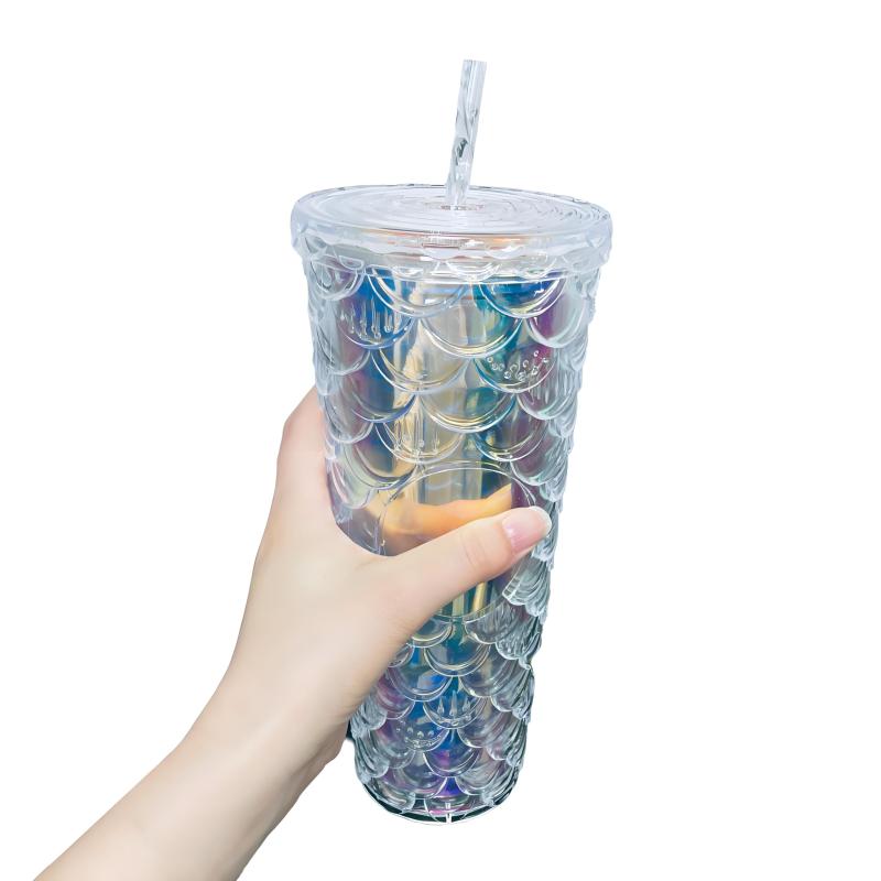 IOLOYU 水筒 700ml ストロー付きタンブラーIOLOYU 水筒 700ml ストロー付きタンブラー