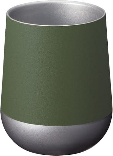 Zalatto タンブラー ラウンド 真空断熱 ステンレス サーモ 保冷 保温 二重構造 310ml (メンズ ライク おしゃれ マット シリーズ)