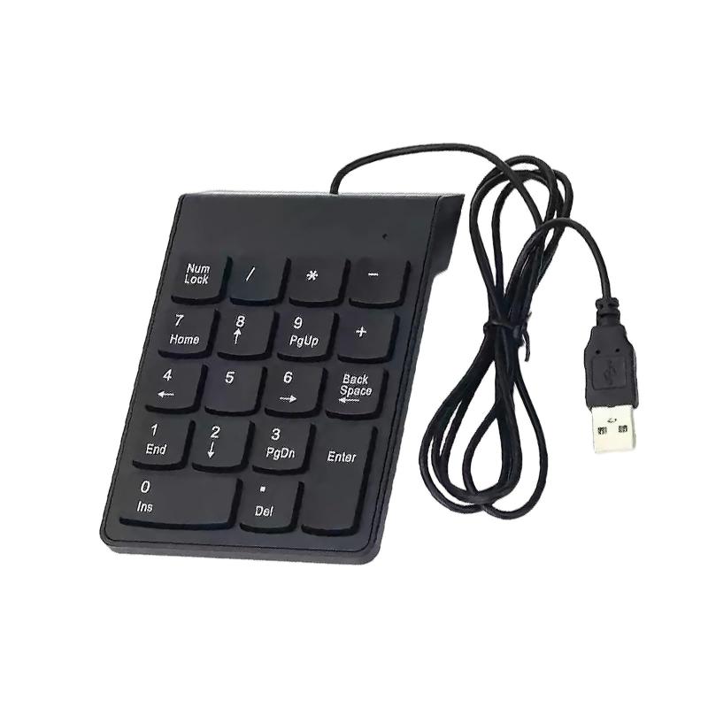 テンキー 有線 USB接続 18キー メカニカル ポータブル コンパクト 外付けテンキー 数字キーボード ABS素材 テレワーク 在宅勤務 会計 経理 表計算 パソコン 周辺機器 プラグアンドプレイ スリ18キーコンパクト設計で携帯便利：必...