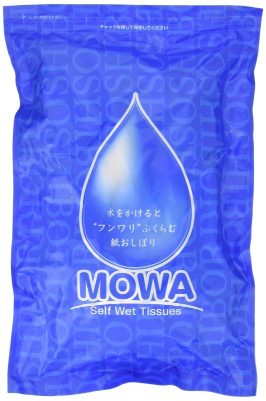 圧縮おしぼり MOWA 500個入商品サイズ (幅×奥行×高さ) :幅280mm×奥行430mm×高さ50mm(パッケージサイズ)内容量:500個入材質:スパンレース
