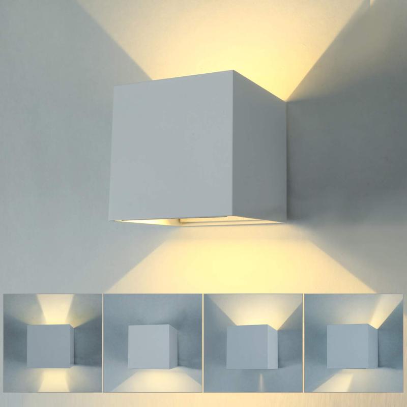 Lightess LED ブラケットライト ウォールライト 角度調整 防水防雨 高輝度 省エネ 照明器具 壁掛け照明 屋外屋内兼用 ウォールランプ 玄関ライト 門柱灯 廊下 寝室 階段照明