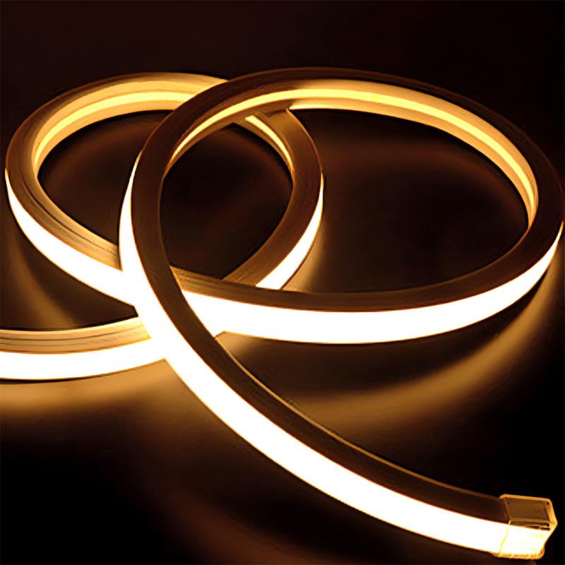 2024新開発 100v-LED ストリップライト.. シリコン製10cmカット可能 LED ストリップライト、無臭、ワードローブ照明、配線不要、IP65 防水、線形発光、間接照明 DIY 装飾、切断可能、取り付けが簡