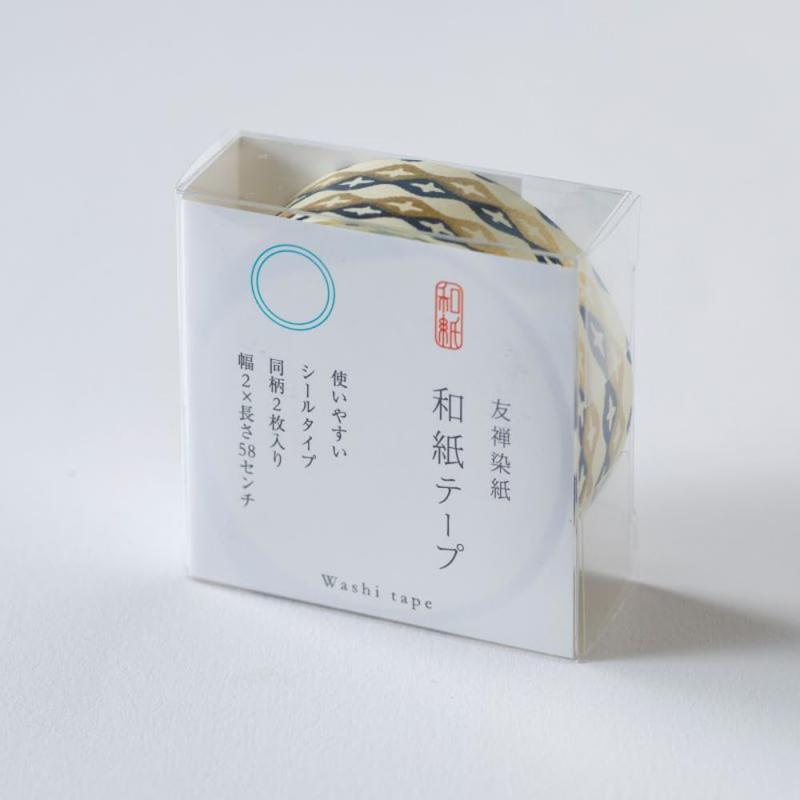 尚雅堂 和紙テープ 友禅和紙テープ No.2 29302【サイズ】W55×H55×D20mm【素材】和紙【仕様】2枚入り(同柄)京友禅紙をシール加工し、巾20mmに仕上げています。剥離紙がついており、切ったり貼ったり、加工がしやすいテープです。