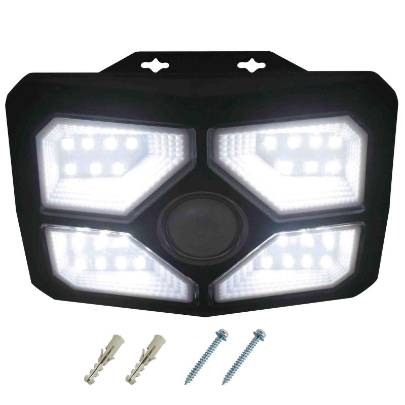 DAISHIN 明るさ切替えできる ソーラーライト DLS-WL008 センサーライト 屋外 ソーラー 人感 led 防雨 LED 人感 ルーメン 屋外 外 防犯 ガレージ 庭 玄関灯 高輝度 エコ 駐車場 明るい 照明 防水