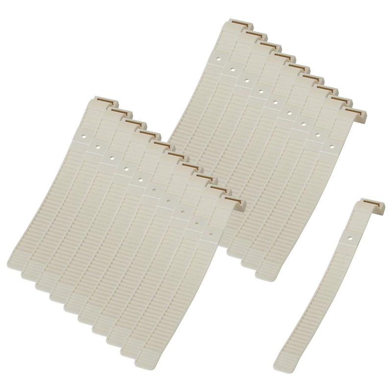 因幡電工 ビッグタイ 250mm BT-250N 20入全長:250mm適用結束径:30~66mm適用配管目安:9.52×15.88(保温厚8×10mm)使用温度:-10~50度、作業温度:0~40度材質:ポリエチレン樹脂