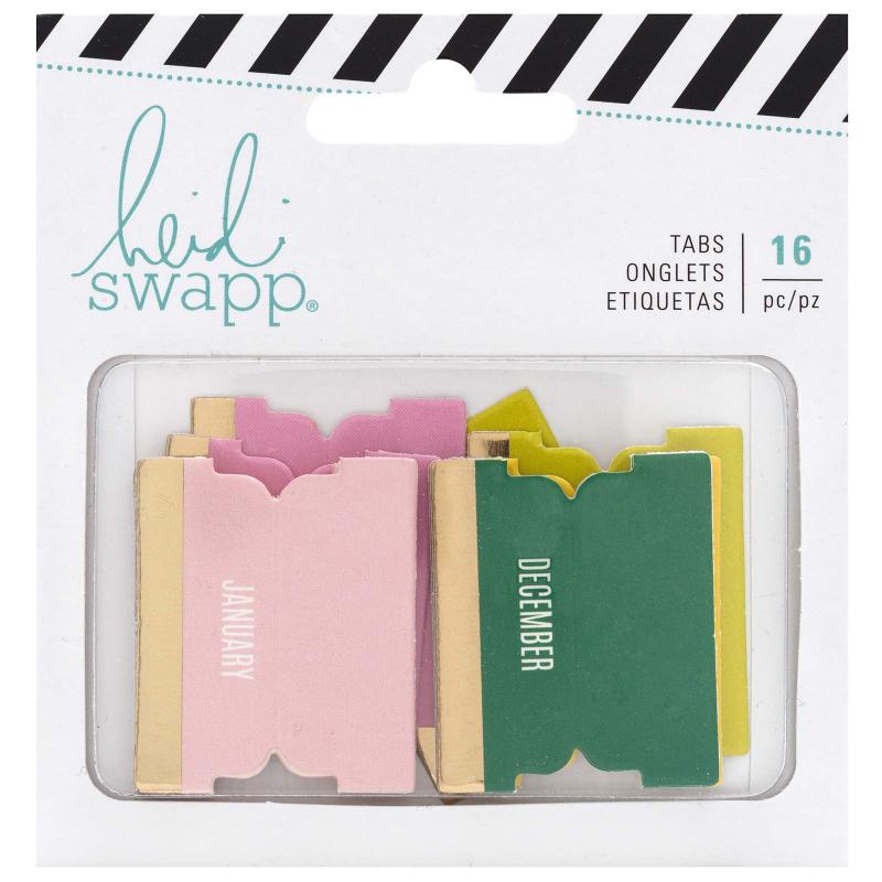 Heidi Swapp (ハイディスワップ) Embellishment カラーフレッシュ - メモリープランナー - Tabs (16 ピース)Embellishment - HS - Color Fresh - Memory Plann...