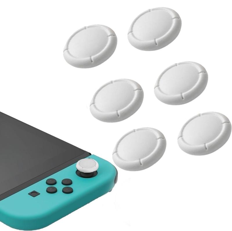 for Switch Joy-Con用 アナログジョイスティック カバー ボタンカバー 6個入り 兼用 Switch OLED &amp; Switch Liteコントローラー キャップ 交換用 修理 スティックカバー ゴム 保護カバー【対...