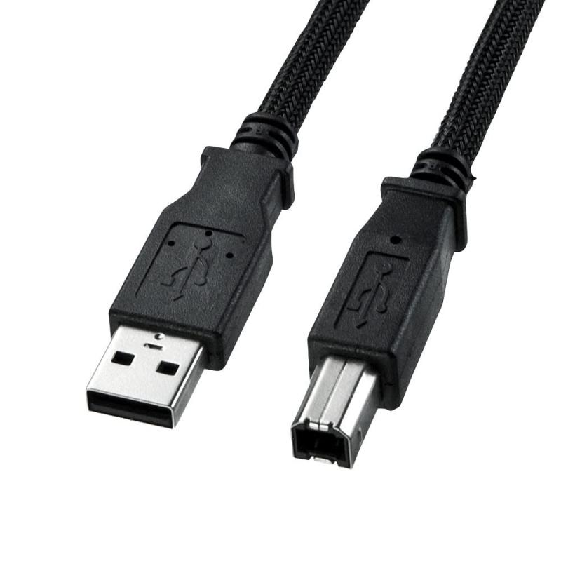 サンワサプライ ナイロンメッシュUSB2.0ケーブル