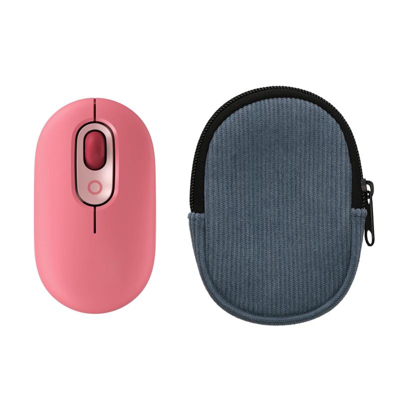 kwmobile Logitech POP Mouse対応 保護ケース マウス 耐衝撃 - コーデュロイ マウス保護 収納ケース 黒色ぴったり: Logitech POP Mouse対応安全に保管: このマウスケースが、お使いのBlueto...