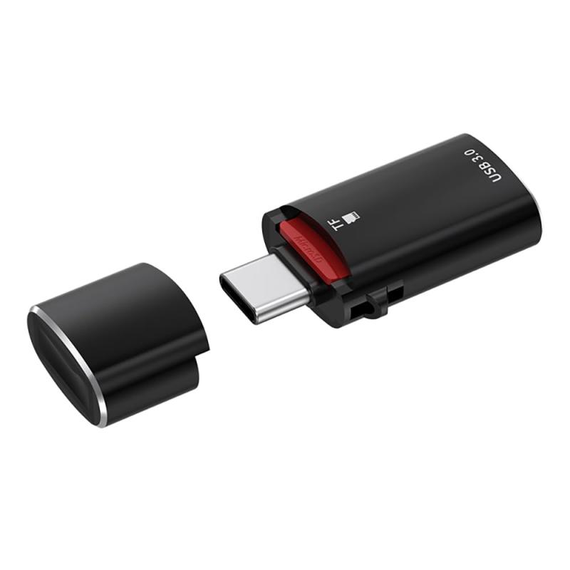 AXYO Type-C カードリーダー MicroSDカード対応 OTG 3.0 変換アダプタ 汎用 アルミ合金製 USB タイプCポートのデバイスに対応 ブラック【USB-C カードリーダー】メモリカード MicroSDをスマホ、タブレッ...