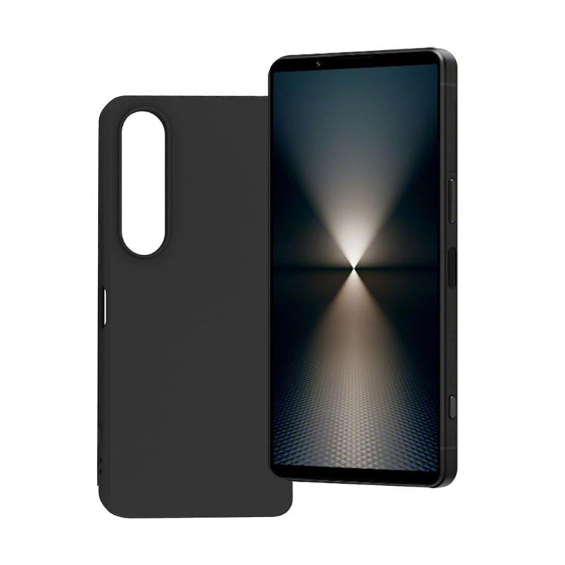 対応 Xperia 1 VI 用の ケース マットブラック【柔軟性 TPU素材】Xperia 1 VI カバー 超薄型 軽量擦り傷防止 指紋防止 衝撃吸収 着脱簡単全面保護 携帯便利 【ストラップホール付き】【対応機種】 Xperia 1 ...
