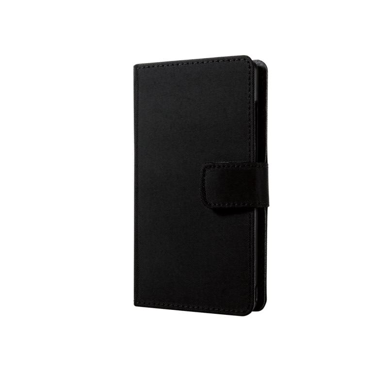 ELECOM AQUOS EVER SH-04G ファブリックケース 手帳型 ブラック PD-SH04GPLFF02対応機種：AQUOS EVER(SH-04G)ケースタイプ：ソフト素材：ポリエステル