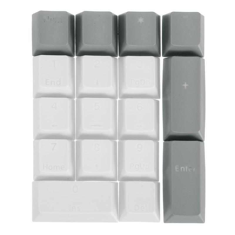 PATIKIL 17キーP B Tキーキャップセット、カラフルな機械ナンバーパッド用キーキャップ 日常の事務所ワーク・ゲーム・エンターテインメント・クリエイティブデザイン用、ホワイトグレー仕様：カラー：ホワイトグレー；長さ：37mm/1.4...
