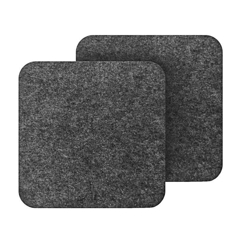 2個 マウスパッド レーザー&amp;光学式マウス対応 20*20cm センチメートルフェルト パッド肥厚オフィスコンピュータデスクパッドホームデスクトップデスクゲーム パッド (ダークグレー) OQ-224C特大サイズのデザイン：20*2...