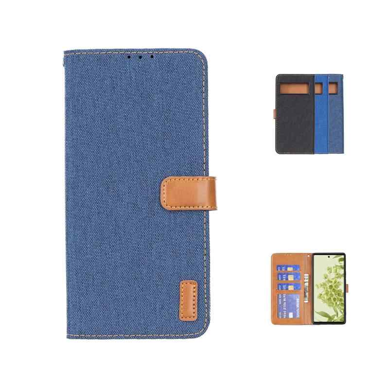 for Google Pixel 6 Pro ケース スタンド機能 ケース オックスフォード布 ケース ICカード収納 ケース カード収納 ケース 背面カード収納 ケース 左と右の電話ケースを反転、防水と防汚電話ホルダサポートモデル：Goo...