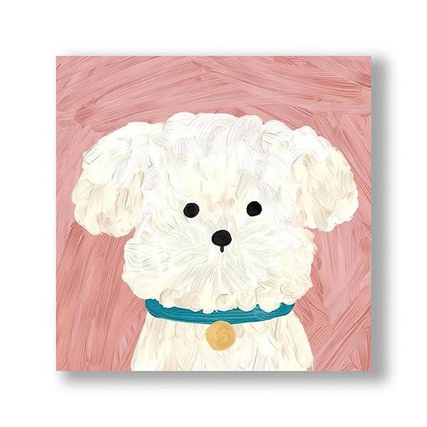 かわいい犬 イラスト マウスパッド おしゃれ デスク用 プレゼントにも最適 パソコン用 滑り止め加工 スムーズ操作【かわいい犬デザイン】筆タッチ風のやさしい犬イラストがデスクを明るく彩ります。見ているだけで癒される可愛さ【滑り止め加工で安定...