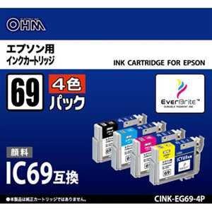 オーム電機 CINKEG694P [エプソン用インクカートリッジ（4色パック）]