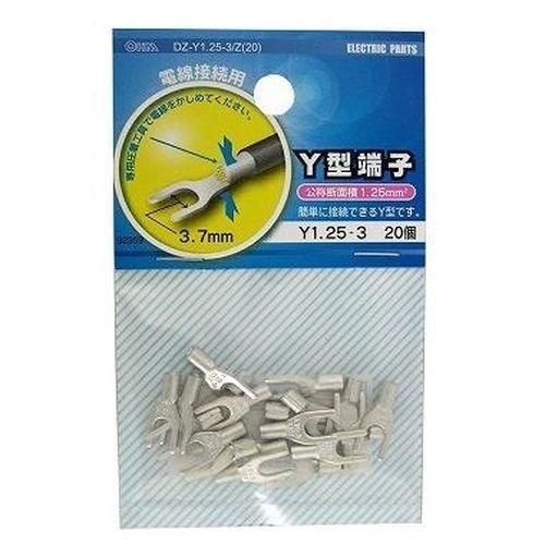 Y型端子　Y1．25－3　20個
