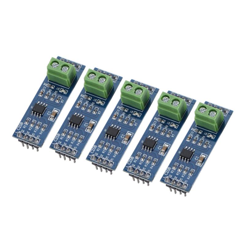 RS-485コンバーターモジュール、統合されたMAX485チップ、MCUコントロール、ハーフデュプレックス、5.08 Mm 2p端子、ラズベリーPI用[ハーフダップレックス設計]効率的な通信のために半分二重アプリケーション向けに特別に設計さ...
