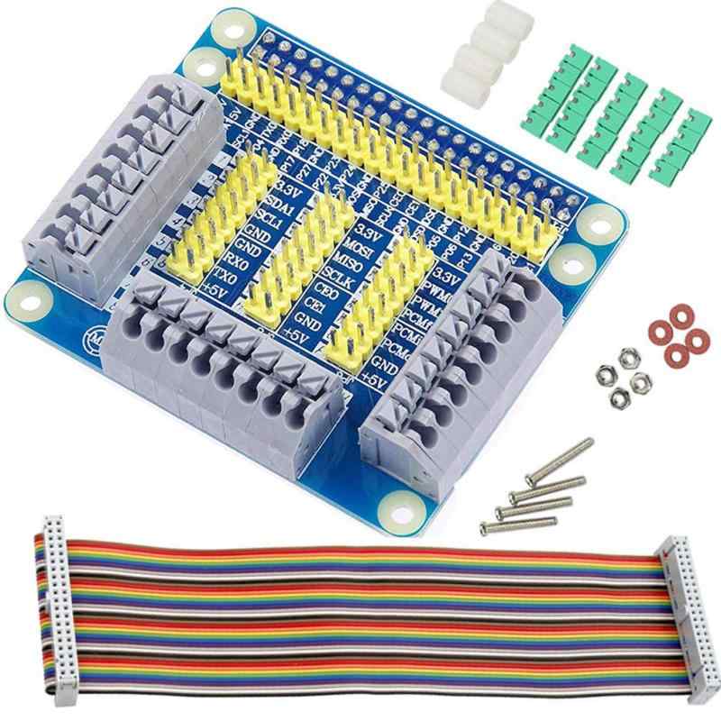 Youmile GPIO拡張ボードRaspberry PI 4B / 3B用のRaspberry PiシールドGPIO拡張ボードRaspberry Pi 3/2 DIYキット用のスクリューアクセサリ付き多機能【高品質】多機能GPIOユニバー...