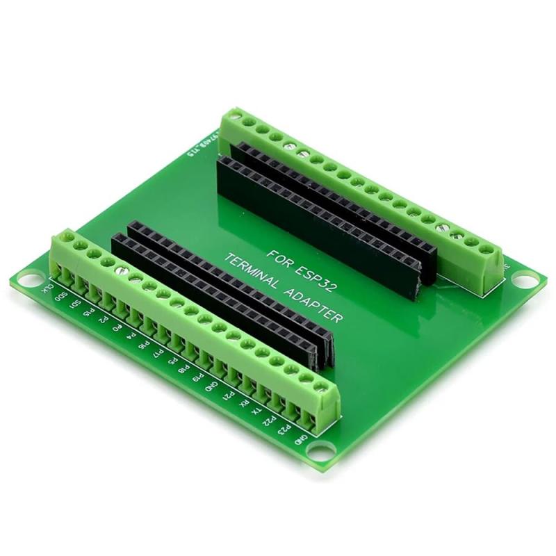 ESP32ブレークアウト ボード プラスチック拡張ボード GPIO 1 Into 2 ブレークアウトボード 38Pin デュアルコア低電力ワイヤレス開発ボード[2 タイプの接続]ピンヘッダーとネジ端子 はんだ付けの必要性を排除し、ユーザーフ...