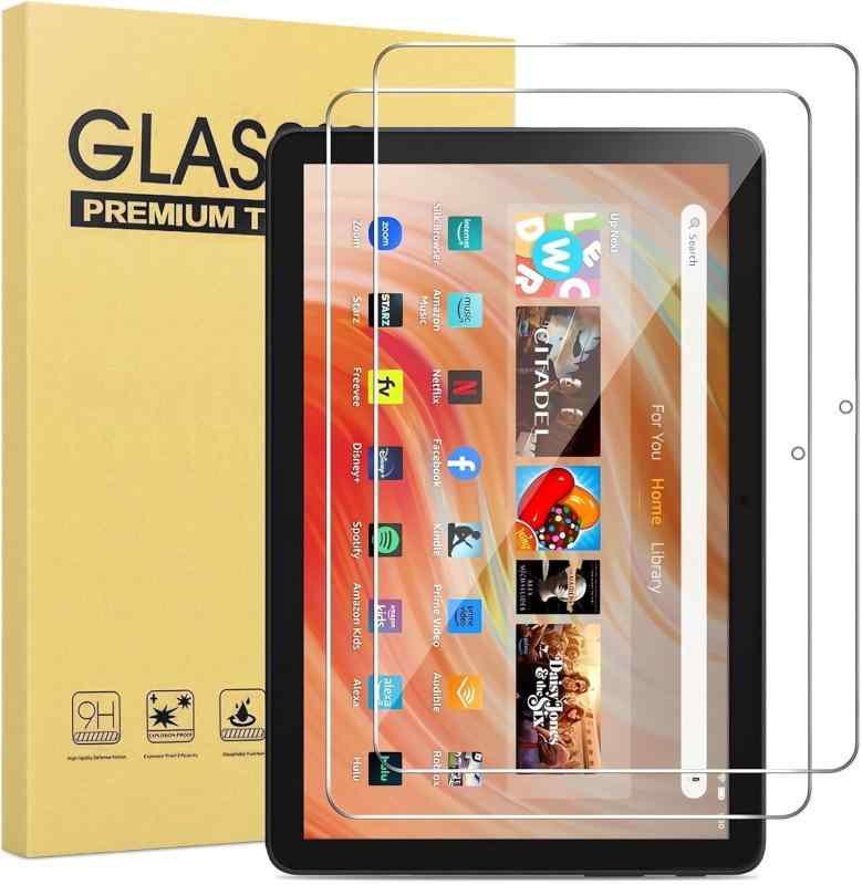 Gosento For New Fire HD 8 2024 ガラスフィルム 【2枚セット】2.5Dラウンドエッジ加工 日本旭硝子素材AGC 高透過率 Fire HD 8/Fire HD 8 Plus 2024 第12世代 8インチ スフィ...